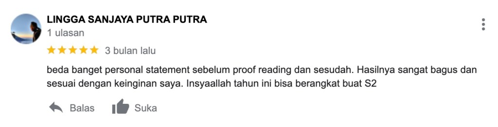 Jasa Proofread Dokumen Beasiswa – ENGLISH++